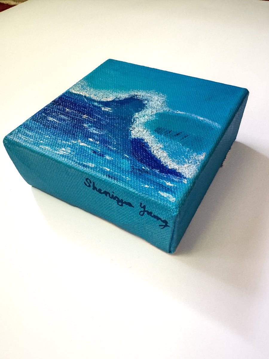 Mini Waves 2 Oil Painting – Shea Design Art